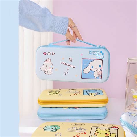 Cartoon Cinnamoroll Pikachu Nintendo Switch Case Bag Hard Case Travel