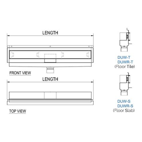 Duw Series Wall Recessed Linear Drain Accord Design Center