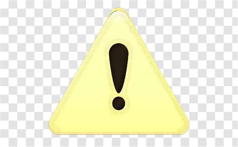 Yellow Triangle Symbol Transparent PNG