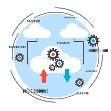 Cloud Computing Remote Control Shared Resources Networking Vector