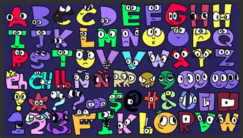 Rainbow Alphabet Lore Friends All Characters Xtra By Anthonyguwu On