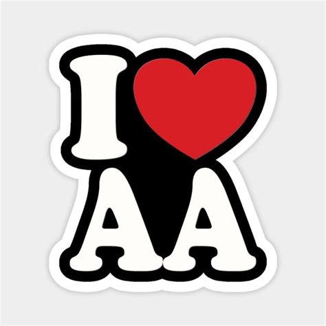 I Love Aa I Heart Aa Initials Hearts Art Aa Aa Magnet Teepublic