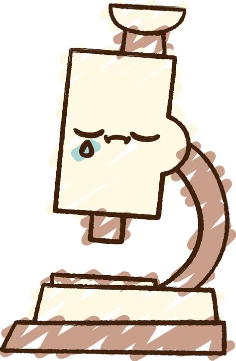 Microscope Chalk Drawing 9704913 Vector Art At Vecteezy