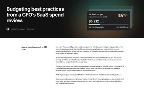 Budgeting Best Practices From A Cfos Saas Spend Review Erik Engstrom