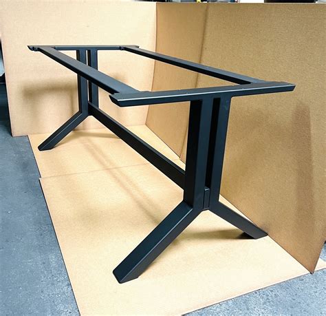 Modern Steel Base Design Steel Table Legs 3 Cross Braces Etsy Artofit