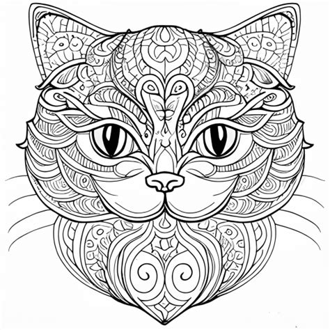 Katze Mystisch Ausmalbild Kostenlos Herunterladen