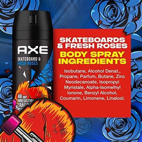 Axe Skateboard And Fresh Roses Deodorant Irresistible Fragrance Bodyspray
