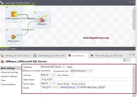 talend scd type 2 manual