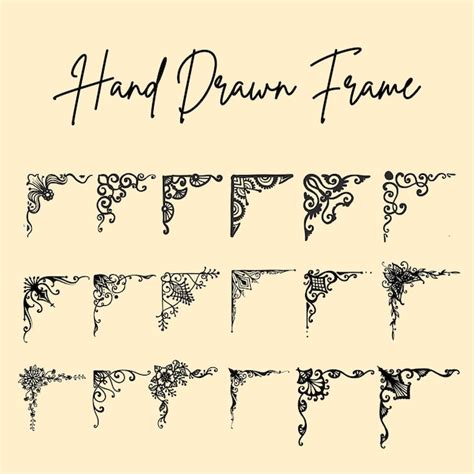 Premium Vector Vector Hand Drawn Frames Collection