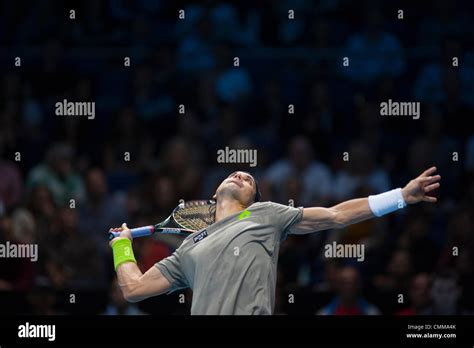 London Uk 05th Nov 2013 David Ferrer Esp Seen Here Playing