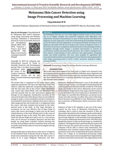 Melanoma Skin Cancer Detection Using Image Processing And Machine