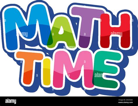 Colourful Mathematic Banner Isolated Illustration Stock Vector Image And Art Alamy