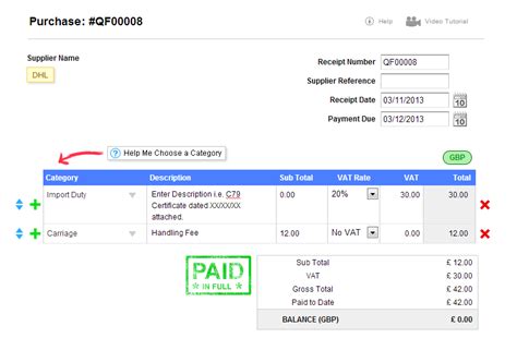 C79 Import Vat Import Duty Handling Fees How To Quickfile