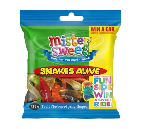 Mister Sweet Snakes Alive 125g The South African Shop
