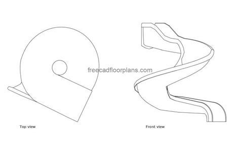 Spiral Slide Free Cad Drawings
