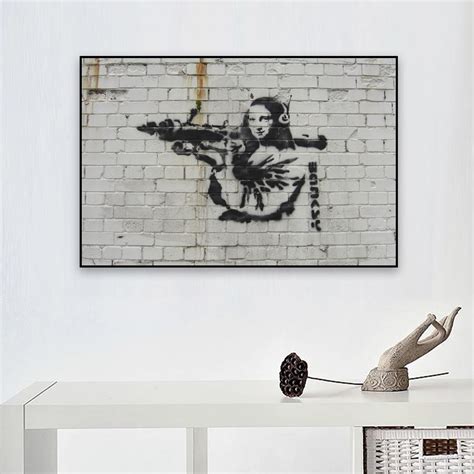 Banksy Mona Lisa Rocketlauncher Jp Banksy Mona Lisa Rocket