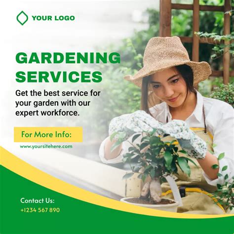Gardening Services Poster Template Postermywall