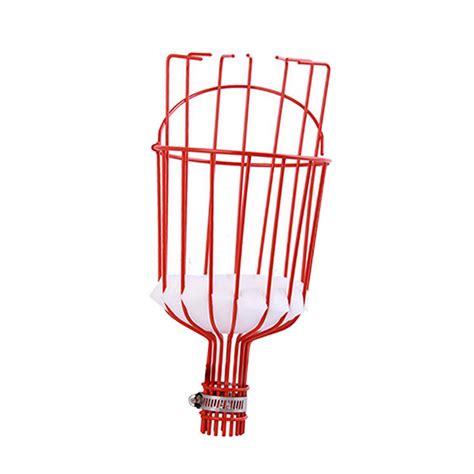 Bothyi Fruit Picker Basket Accessory Fruit Tree Picker Tool For Garden Farm Oranges Red