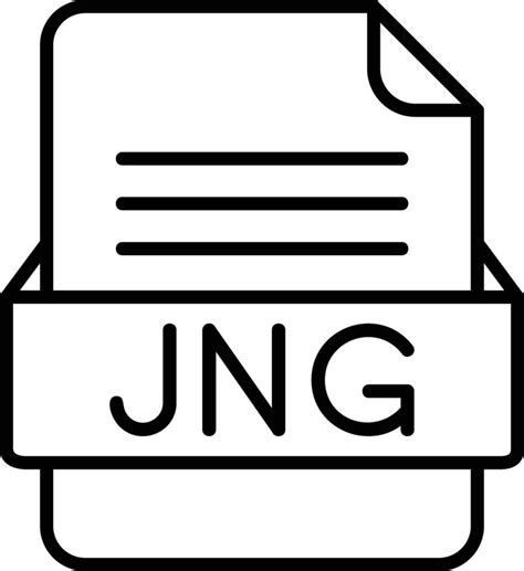 Jng File Format Line Icon 28550276 Vector Art At Vecteezy