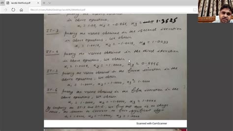 Jacobi Method Youtube