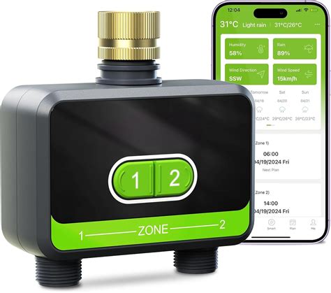 Bluetooth Water Timer For Garden Hose Smart Hose Timer 2 Outlet Not Hub Wireless Sprinkler