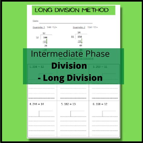 Division Long Division Method • Teacha