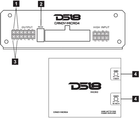 Ds18 Candy Micro4 Power Amplifier Will Satisfy Any Demands Regarding Sound Manual Manualslib