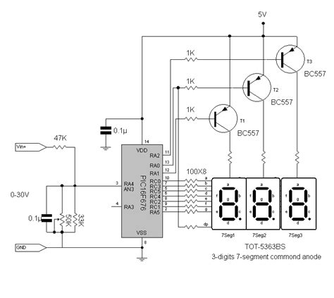 15 Skema Pcb Voltmeter Digital Simple Dan Minimalis