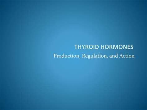 Thyroid Function Tests Ppt
