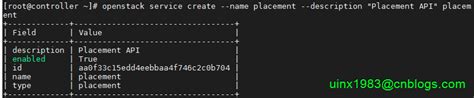 Openstack学习笔记5 Placement安装与配置 Uinx1983 博客园