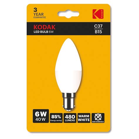 Kodak Led 40w B15 Candle Light Bulb 1 Piece Storefront En