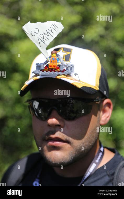 Us Army Spc Michael Sheeley Warrior Transition Unit Fort Bragg Nc Displays The Hat And