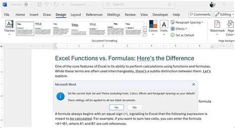 use styles in microsoft word to format your documents consistently