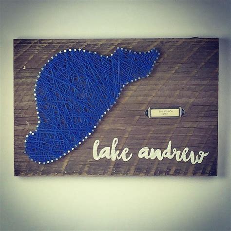 Custom Lake String Art By Scout Vintage Collective