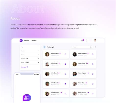 Lets Meet — Social Network Uxui On Behance