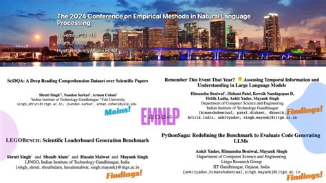 Lingo Labs On Linkedin Emnlp Scidqa Scientific Papers Temporal Llms Legobench Pythonsaga…