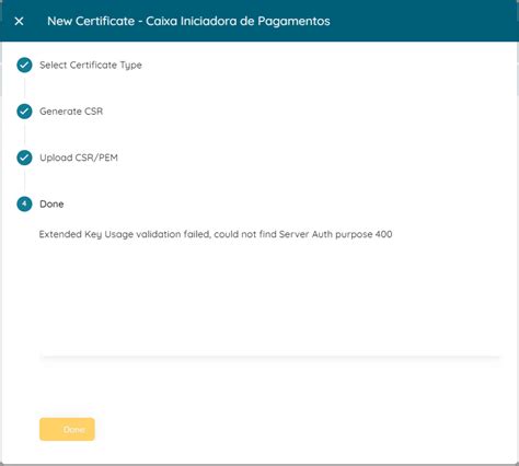extended key usage validation while uploading brcac csr file · issue