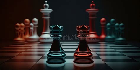 3d glossy chess pawn ai generated stock illustration illustration of