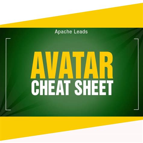 Apache Leads 😲🤩😀 Network Marketing Cheat Sheets 😎🙂👍