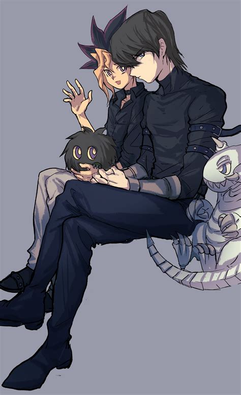 Mutou Yuugi Kaiba Seto Kuriboh And Blue Eyes Toon Dragon Yu Gi Oh