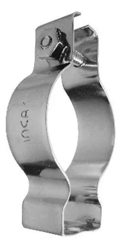 Abracadeira Tipo D Com Parafuso Inca 2 Com 25 Pecas Cor Cinza Parcelamento Sem Juros