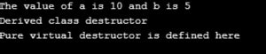 Abstract Class In C Implementation Of Constructor Destructor