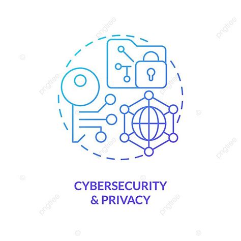 Cybersecurity And Privacy Blue Gradient Concept Icon General Concept