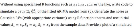 Solved Fit The Arima212