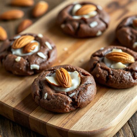 Almond Joy Thumbprint Cookies Recipe