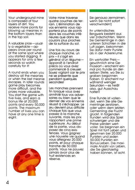 Atari 2600 Vcs Dig Dug Scans Dump Download Screenshots Ads Videos Catalog Instructions