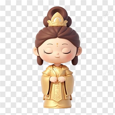 Golden Mazu Looks Dignified Mazu Three Dimensional Mazu Day Png