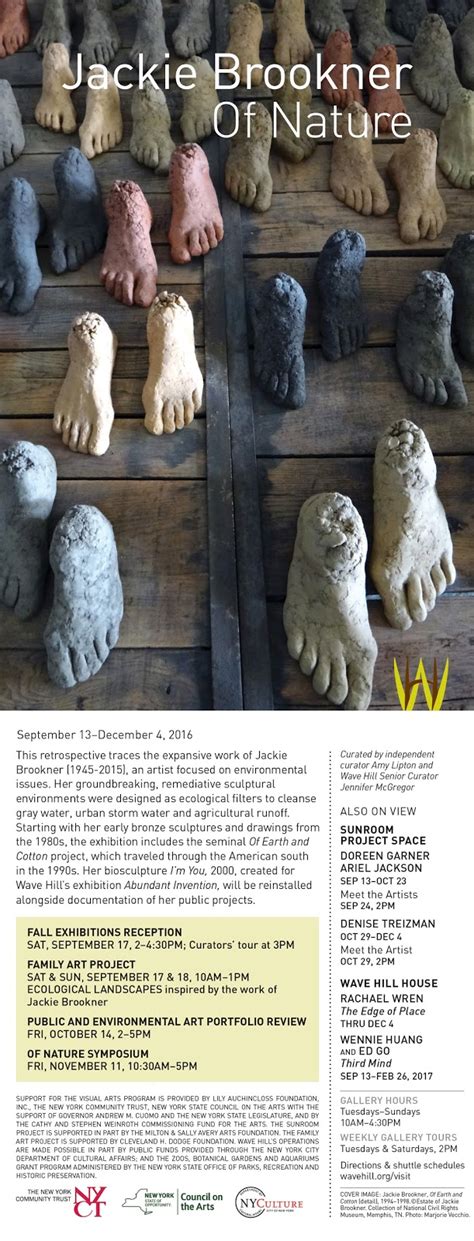 Ecoartspace Jackie Brookner Of Nature A Retrospective At Wave Hill