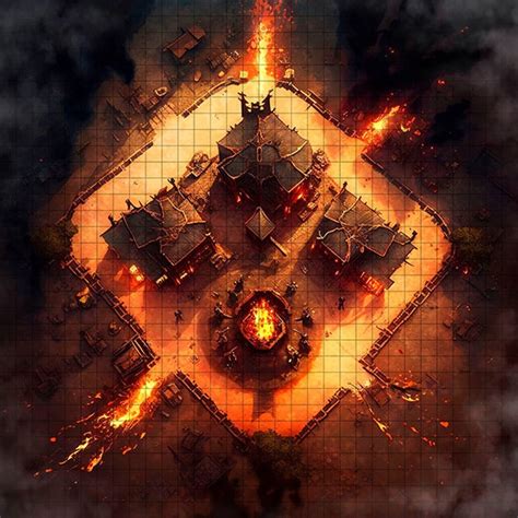 Hell Rises Battle Map Dnd Battle Map Dandd Battlemap Dungeons And