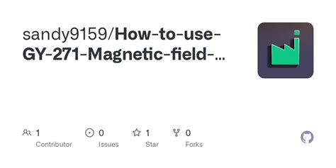 GitHub Sandy How To Use GY Magnetic Field Sensor With Arduino